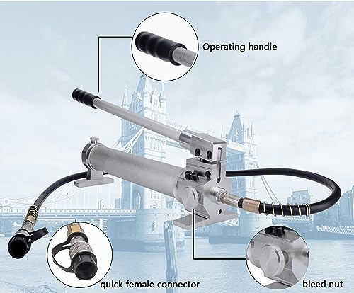 Buy 20T Hydraulic Jack+Aluminum Alloy Hydraulic Hand Pump Thin Multi ...