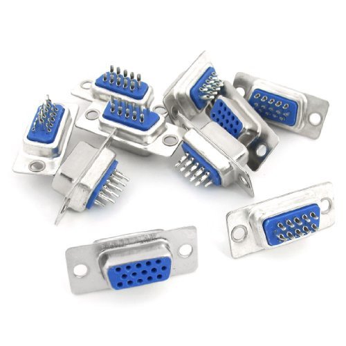 Alcoa Prime10 Pcs Computer DB15 15 Pin Female to Female Connectors ...