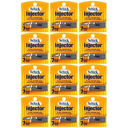 Amazon.com: Schick Injector Razor Blades, 7-Count Boxes (Pack of 4 ...