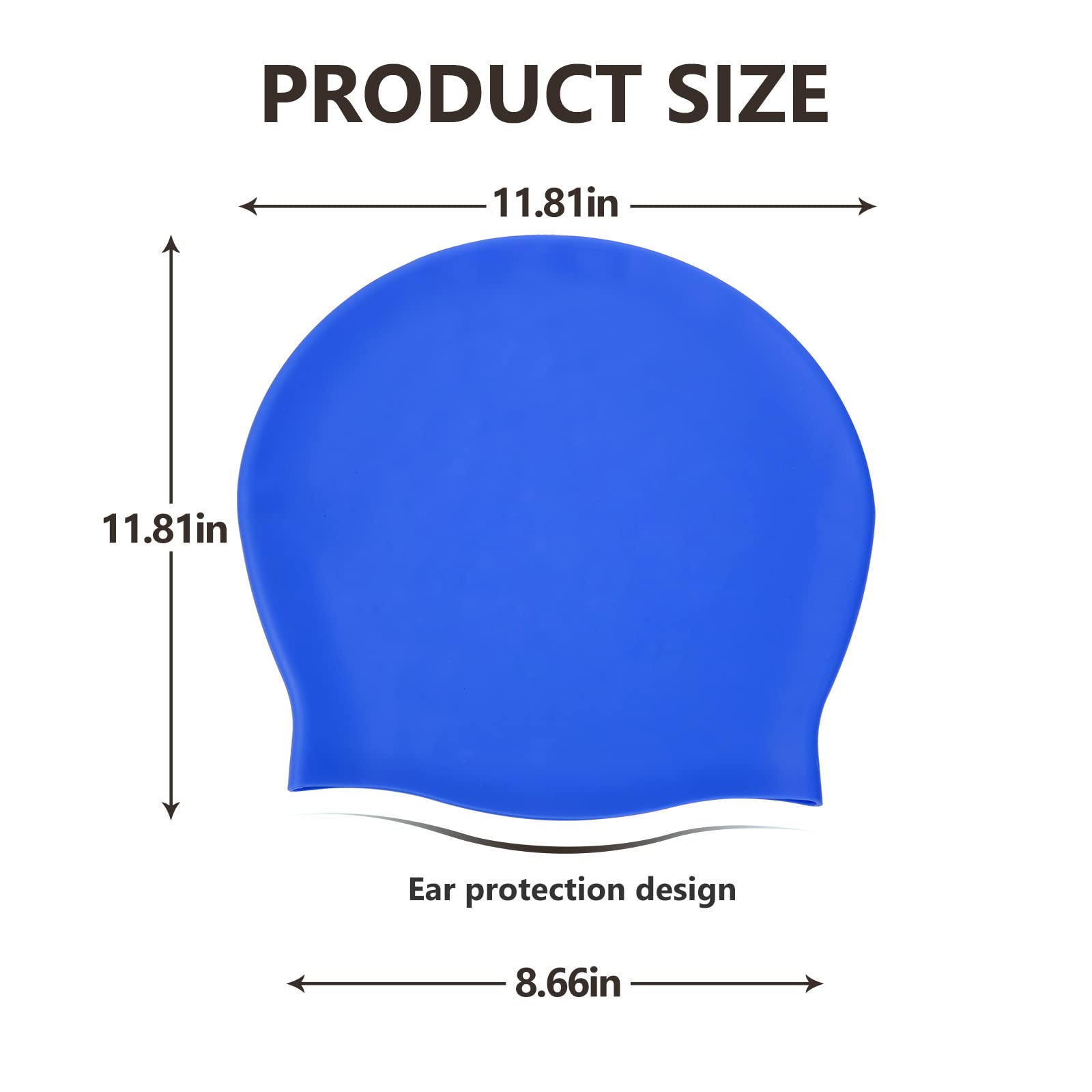 Snapklik.com : YOGINGO Extra Large Swim Cap For Women And Men Adult ...