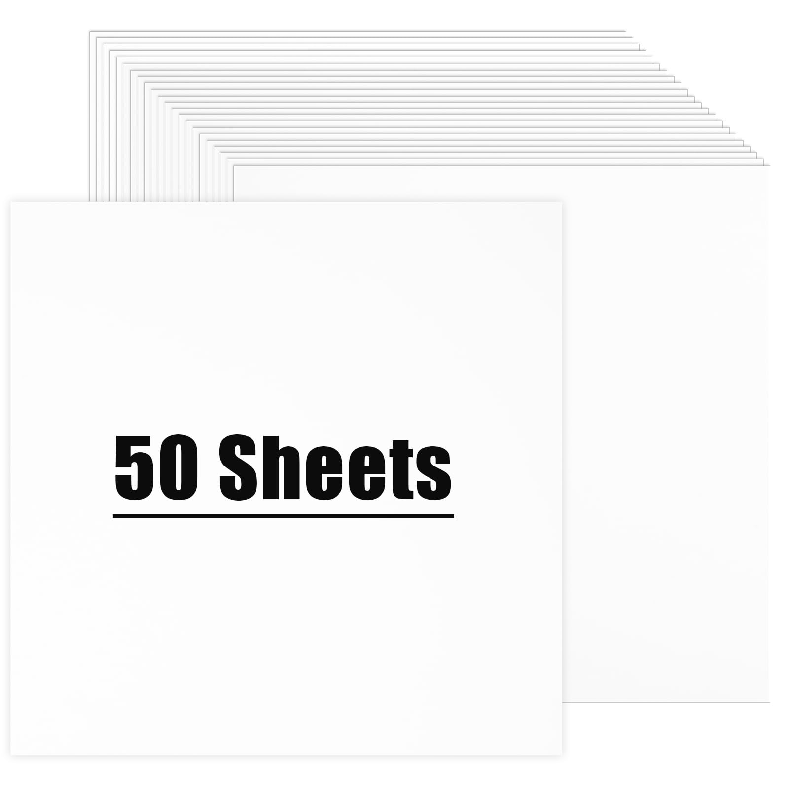 Snapklik.com : 50 Sheets White Cardstock, 12 X 12 Scrapbook Paper Heavy ...