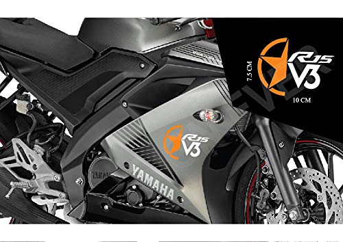 SIGN EVER Half Star Yamaha R15 V3 Stickers for Bike Head Graphics for ...