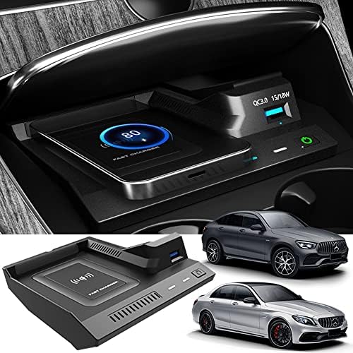 Amazon.com: Wireless Car Charger for Mercedes Benz C-Class GLC AMG 2015 ...
