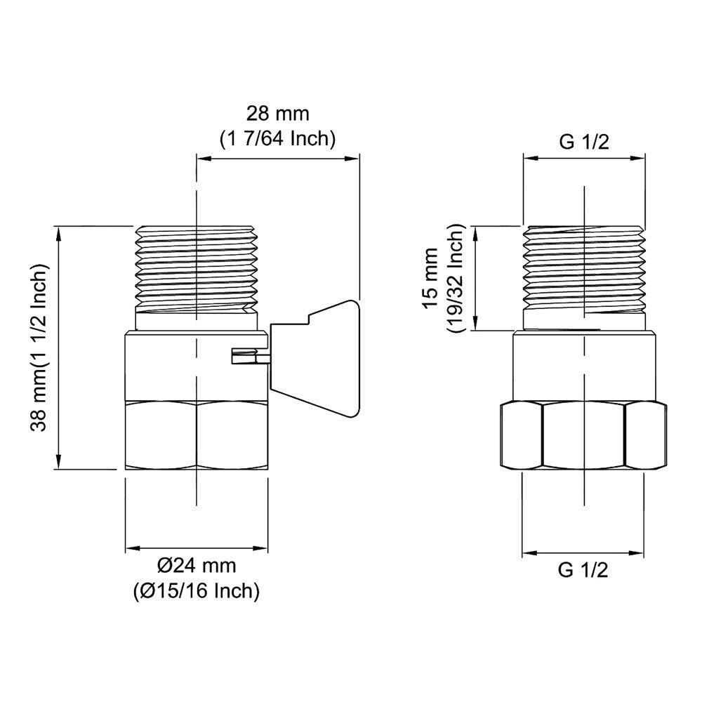 Snapklik.com : Water Flow Control Valve, Shut Off Valve For Handheld ...