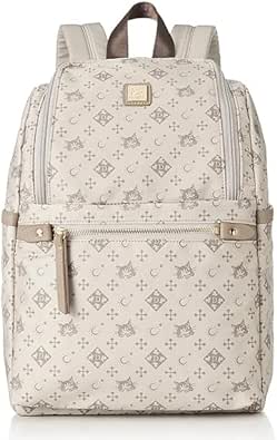 Amazon.co.jp: [わちふぃーるど] リュック デイパック バックパック レディース モノグラム おしゃれ 猫 ねこ柄 ネコのダヤン WTSK-05 wtsk-05-greige ...