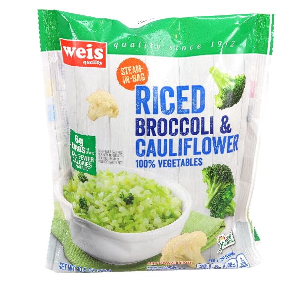Amazon.com : Weis Quality, Vegetables Steam in Bag Riced Cauliflower ...