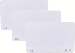100 pcs 26 Bit Proximity CR80 Cards, Weigand Prox Blank Printable Swipe Cards Compatable with ...