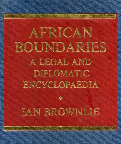 African Boundaries: Brownlie, Ian: 9780903983877: Amazon.com: Books