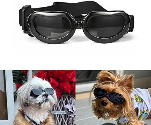 Dog Sunglasses Small Breed, UV Protection Small Dog Goggles, Wind Dust ...