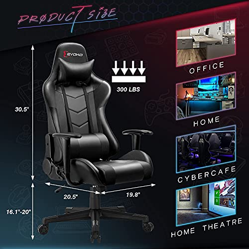 Snapklik.com : Devoko Ergonomic Gaming Chair Racing Style Adjustable ...