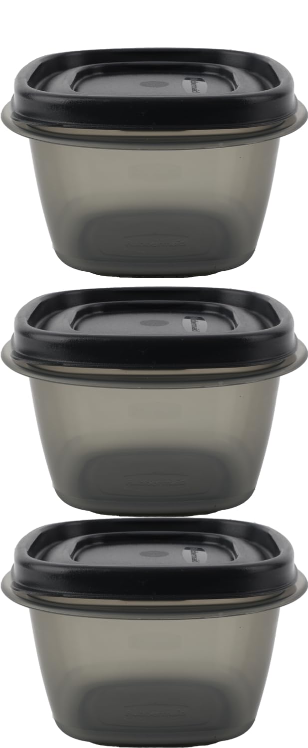 Amazon.com: Utensilux Bundle Rubber Maid Silver Food Storage Containers ...