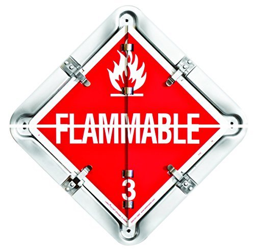 Labelmaster 81-DPSFO Hazmat Flip Placard System: Dangerous, Flammable ...