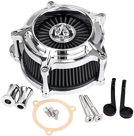Amazon.com: SHMTOOL Chrome Spike Motorcycle Cleaner Turbine Air Filter ...