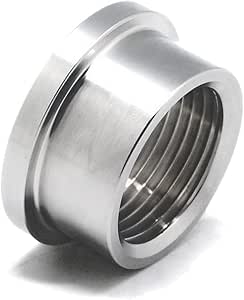 Amazon.com: QiiMii 1" NPT Female Threaded Stepped Weld Bung Mounting Stainless Steel 304 Fitting ...