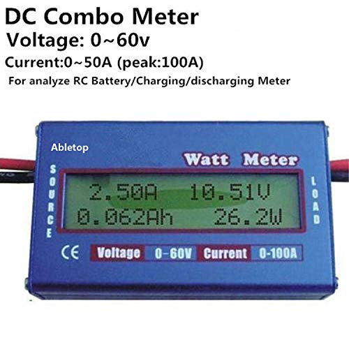 Snapklik.com : RC Watt Meter DC 60V/100A Power Analyzer Digital LCD ...