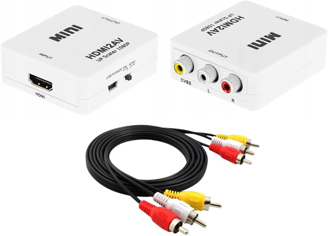 ADAPTADOR CONVERSOR DE AV RCA PARA HDMI - HDMI2AV | Amazon.com.br