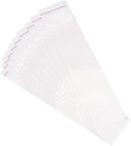 Amazon.co.jp: uxcell クリアセロバッグ チェロトリートバッグ チェロポリバッグ 10cm x 30cm プラスチック セルフシール OPP クッキー キャンディ ジュエリー ...
