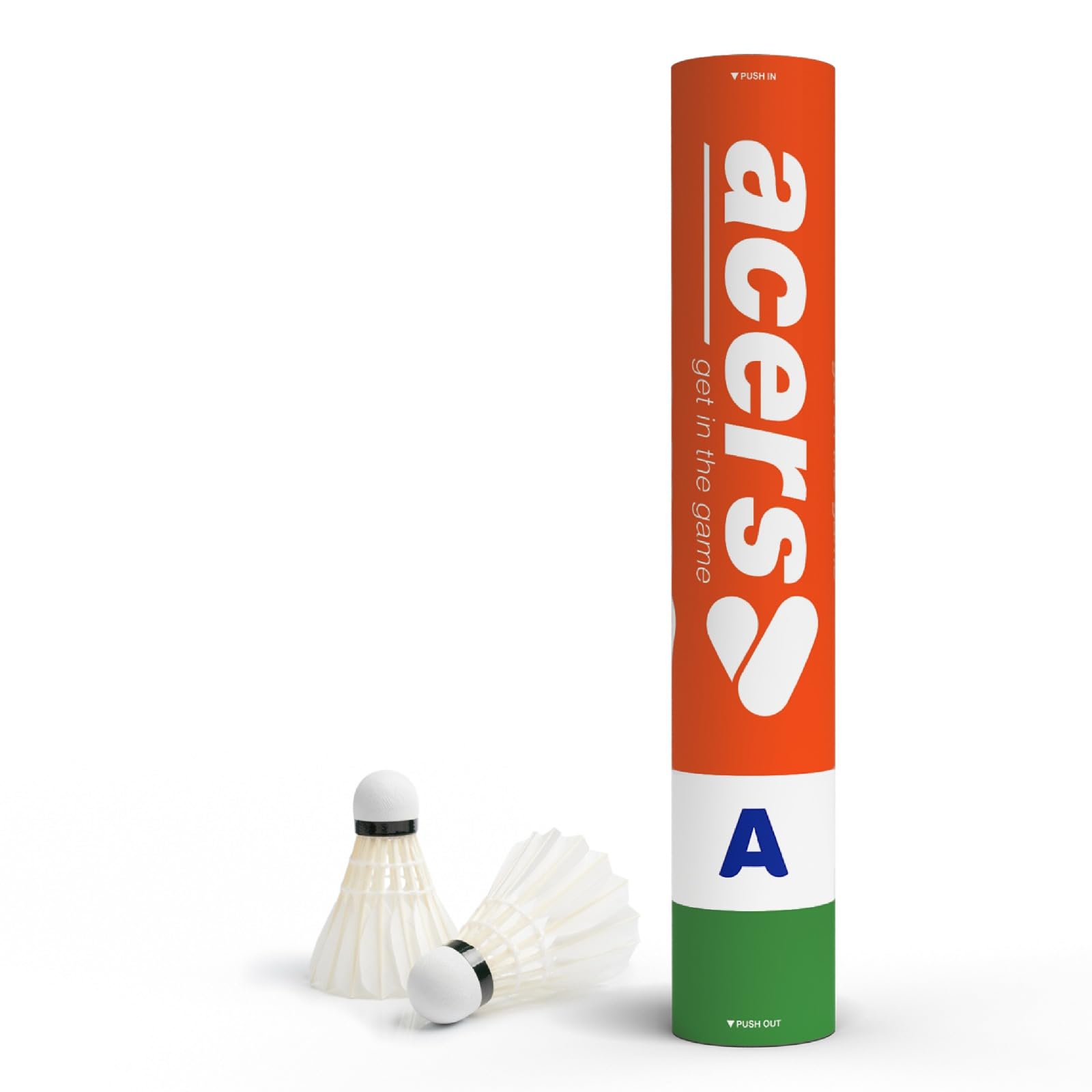 Buy acers A Grade White Feather Badminton Shuttlecock (Pack of 12 ...