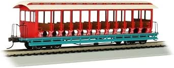 Amazon.com: Bachmann Trains - Jackson Sharp Open-Sided Excursion Car ...
