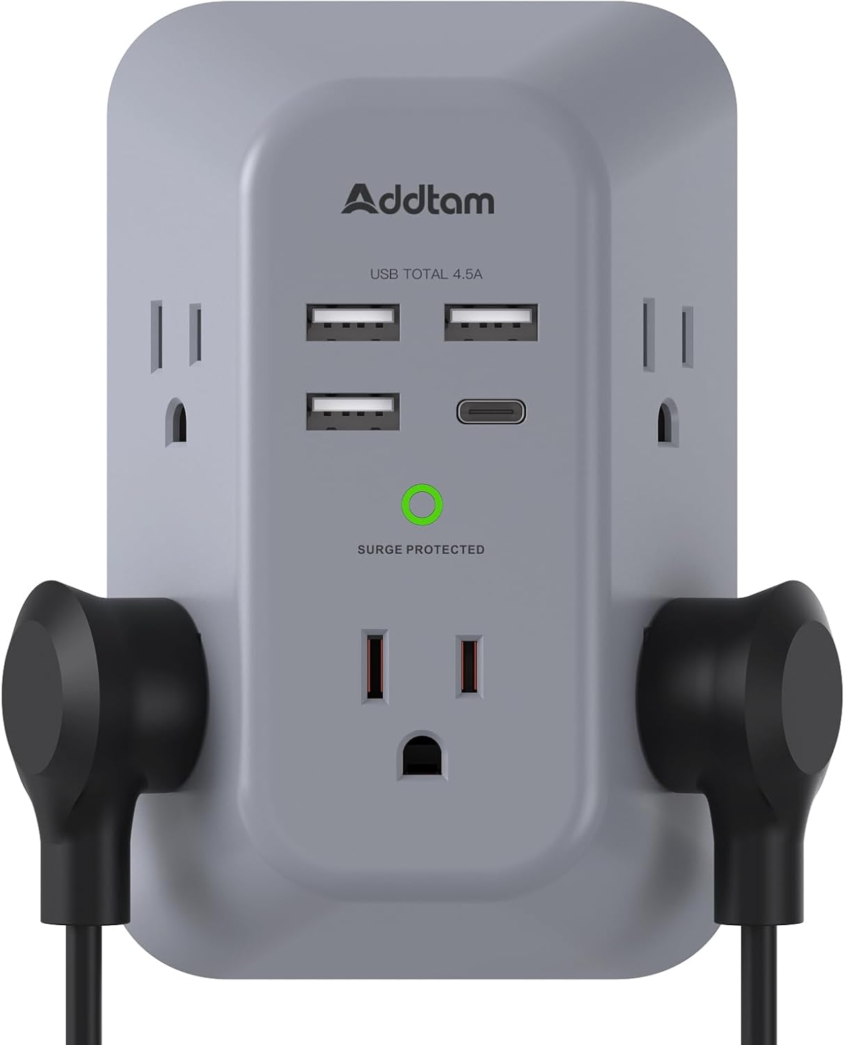 Amazon.com: Addtam Surge Protector Outlet Extender, Multi Plug Wall ...