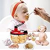 Amazon.com: Momugs 8 Cup Red Food Processor, Manual Hand-powered Crank ...