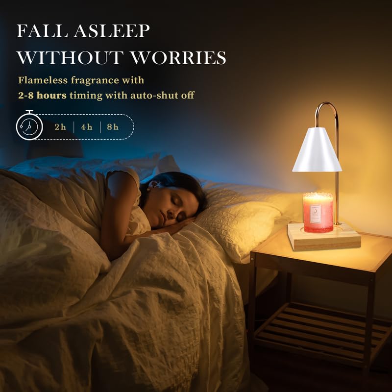 Luana Rose Candle Warmer Lamp - White 3rd Base