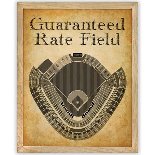 Amazon.com: Guaranteed Rate Field of Chicago Baseball Seating Chart ...