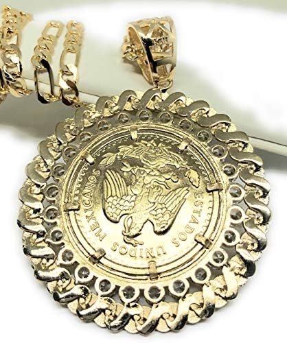 Amazon.com: Fran & Co. Gold Plated Coin Luxury Centenario Mexicano ...