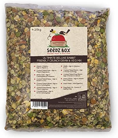 Rabbit Food For Indoor & Outdoor Rabbits 1.8kg - Crunchy Grain and ...