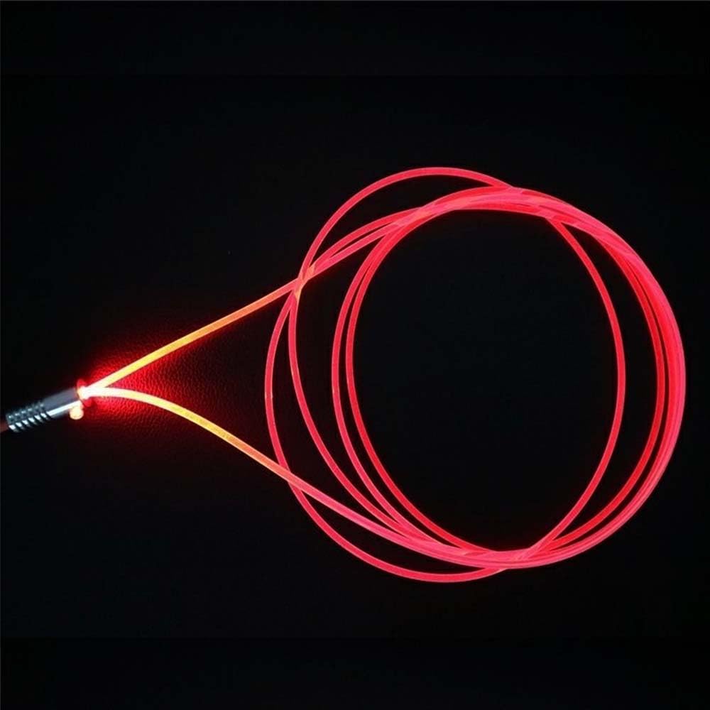 Amazon.com: 3mm 5meters/16ft PMMA Optic Fiber Cable Side Glow with 12V ...