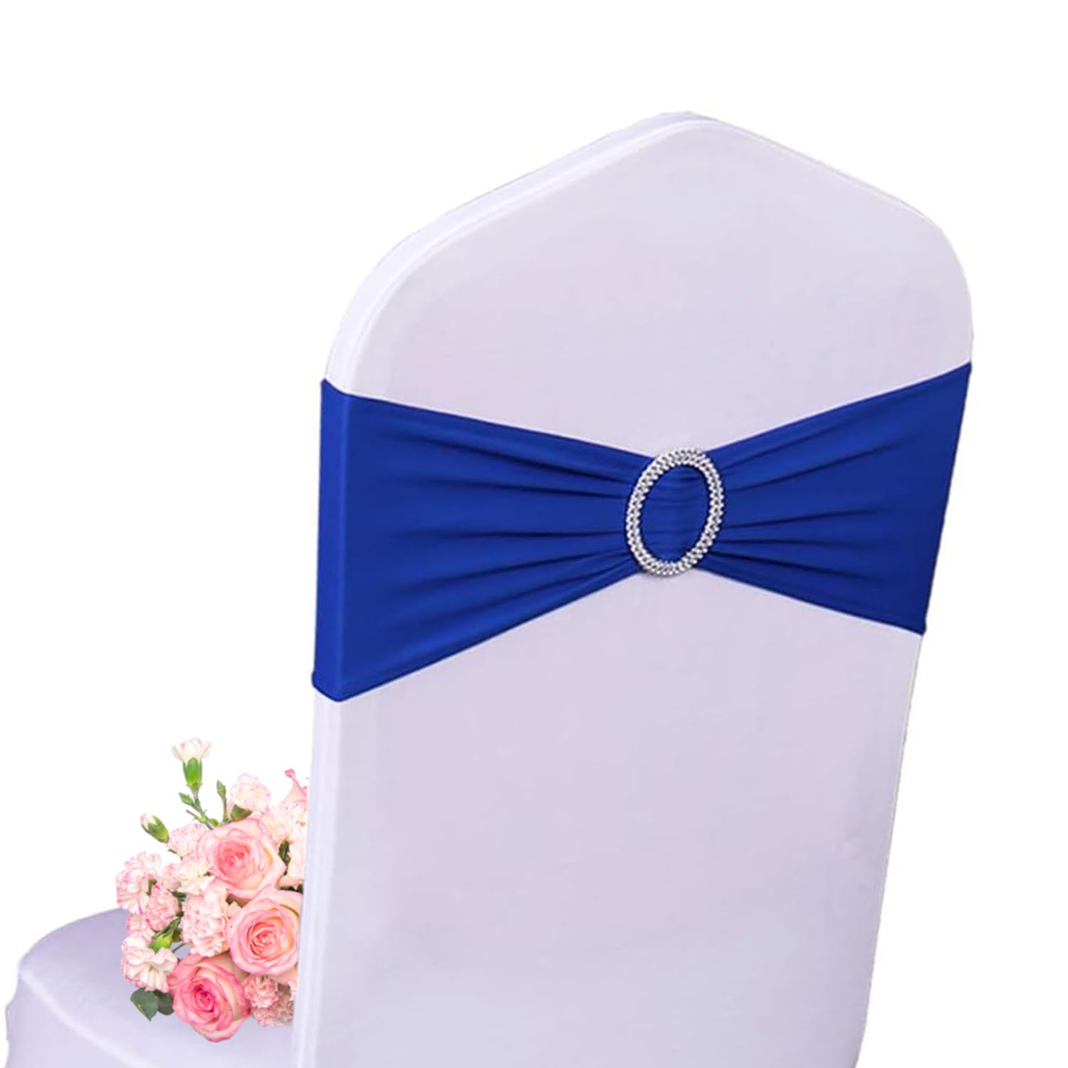 Amazon.com: AIRIT LOVELY Royal Blue Chair Sashes Spandex Blue Sashes ...
