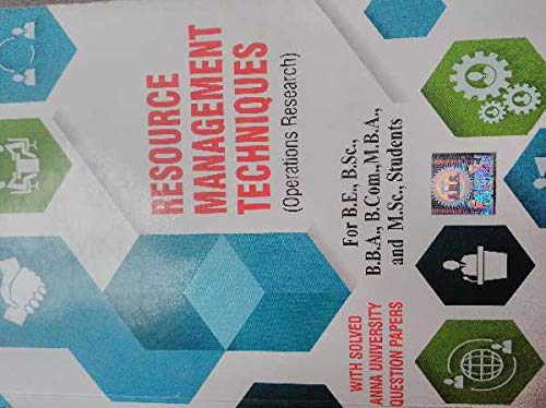 Resources Management techniques sundaresan : Amazon.in: Books