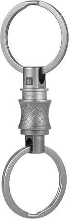 Amazon.com: BANG TI Titanium Quick Release Keychain, Retractable Key ...