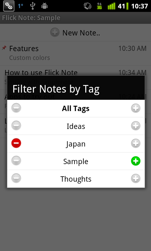 Flick Note - App on Amazon Appstore