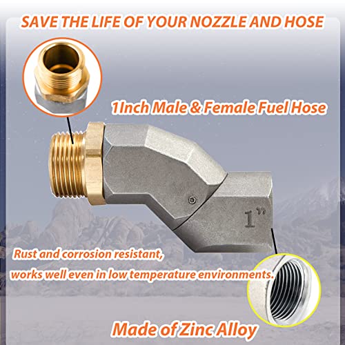 Snapklik.com : (1 NPT, 1PCS) Fuel Hose Swivel 360 Rotating Connector ...