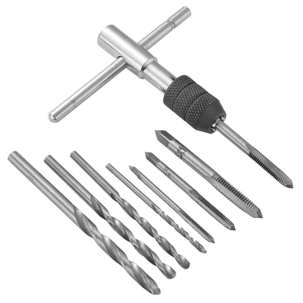 9pcs Multi-function Adjustable M3-6 T-handle Tap Holder Wrench Machine ...