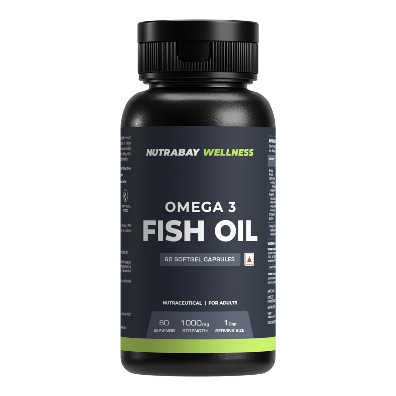 Nut Rabay Wellness Omega 3 Fish Oil 60 Capsules 180 | Desertcart INDIA