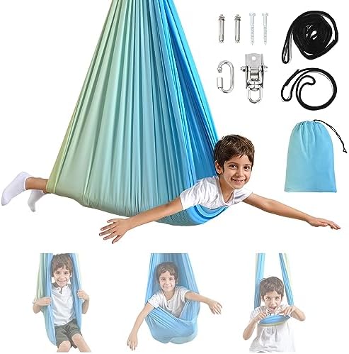Amazon.com : Sensory Swing for Kids Indoor Outdoor, Therapy Autism Joy ...