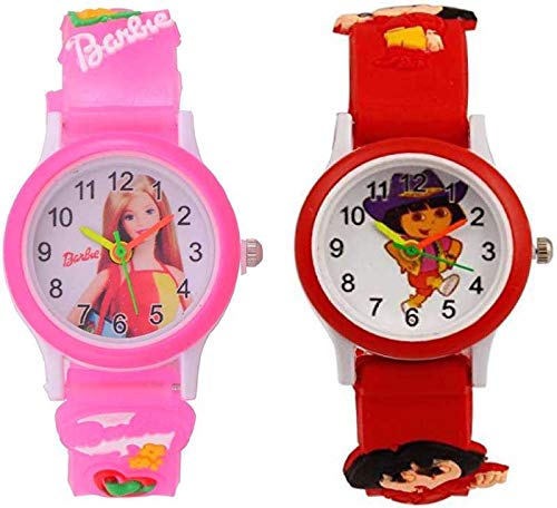 Buy shopPrime Pink Red Analogue Kids Watches Combo(Boys&Girls) Watch ...