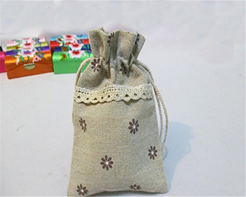 Amazon.com: small handmade gunny bag with pulling rope : Handmade Products