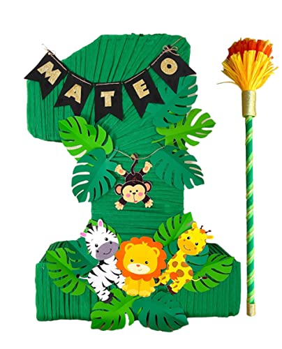 Amazon.com: Safari Number Pinata (Lion, Giraffe, Monkey and Zebra ...