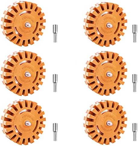 4 Pack Decal Remover Eraser Wheel Tool, 4 inch Rubber Power Drill ...