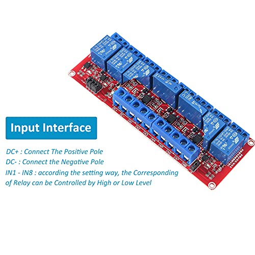 Snapklik.com : AEDIKO DC 12V Relay Module 8 Channel Relay Board