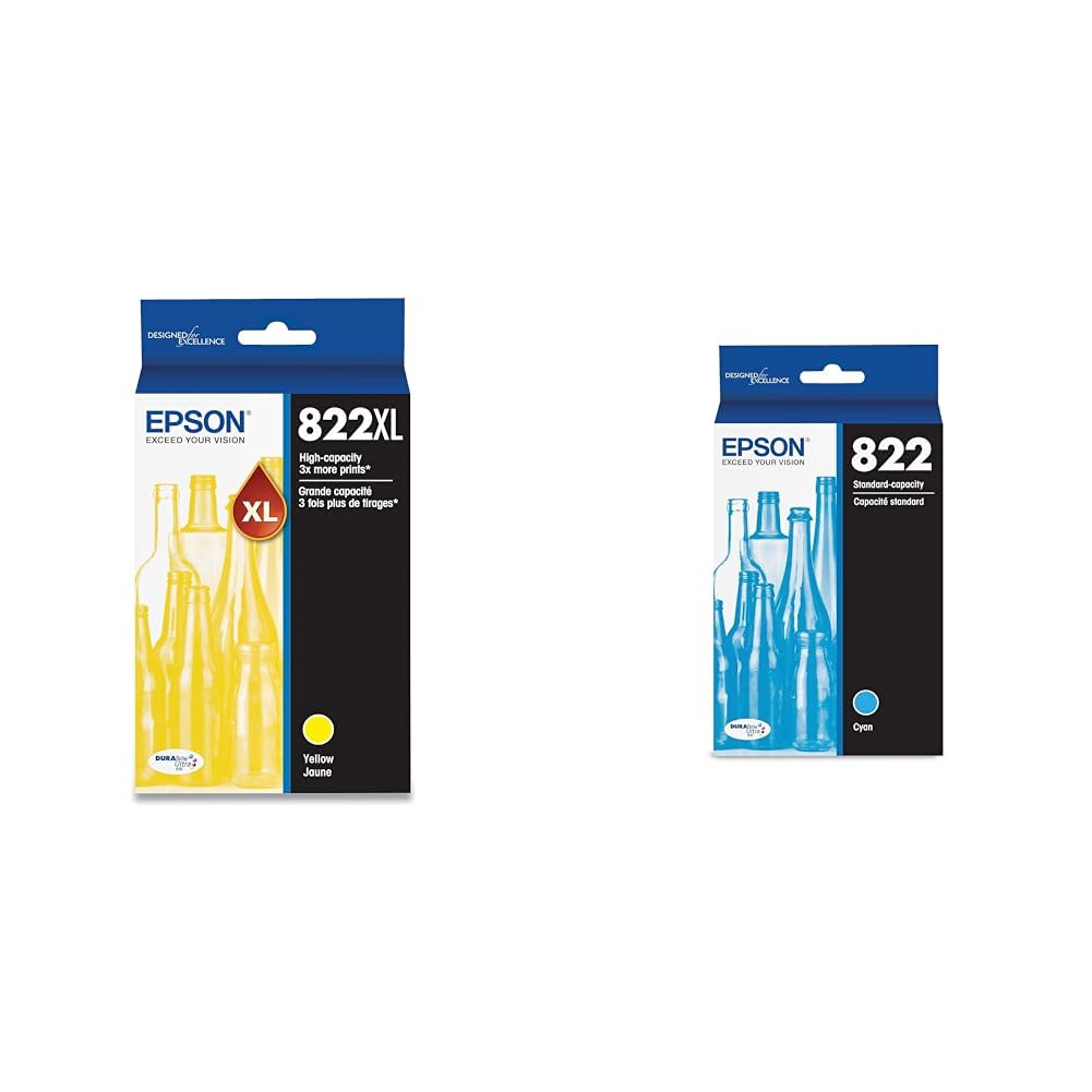 Amazon.com: Epson 822 DURABrite Ultra Ink High Capacity Yellow ...