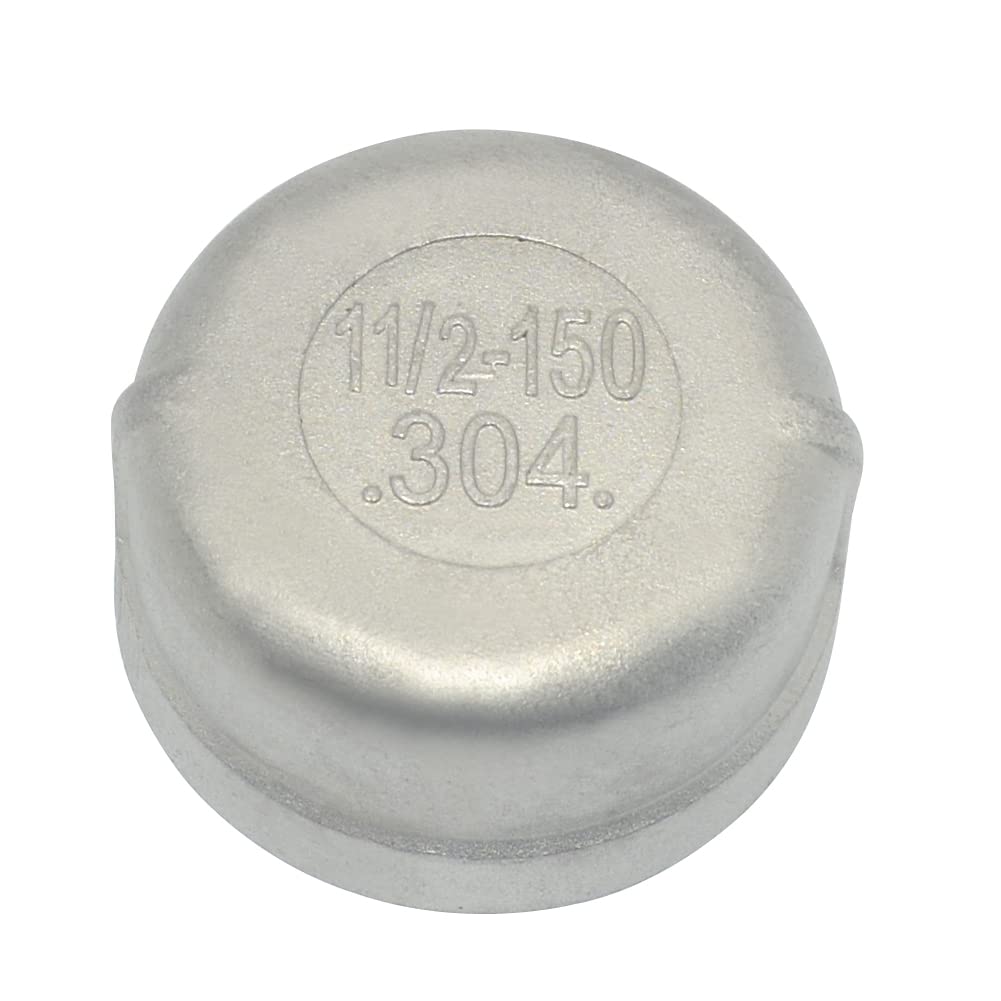 Snapklik.com : 1-1/2" 1.5" Cap,NPT Female Threaded Cast Pipe Fitting ...