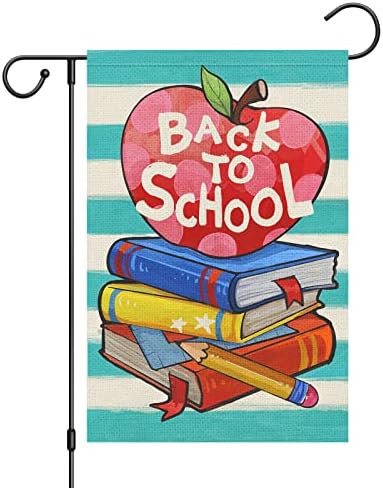 Amazon.com : Louise Maelys Back to School Garden Flag 12x18 Double ...