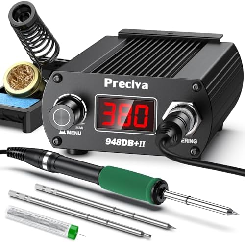 Soldering Station Soldering Set 60 W Soldering Iron, Preciva Adjustable ...