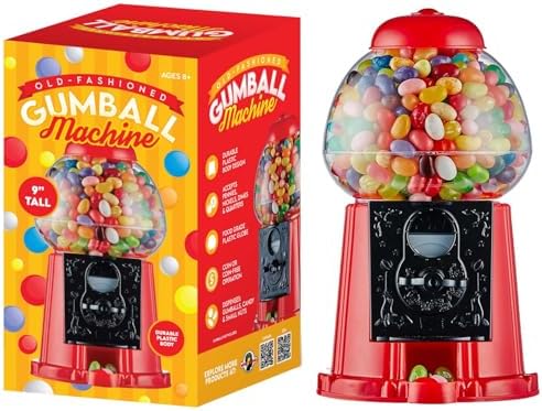 Tradeopia 9" Gumball Machine for Kids and Adults - Plastic, Old ...