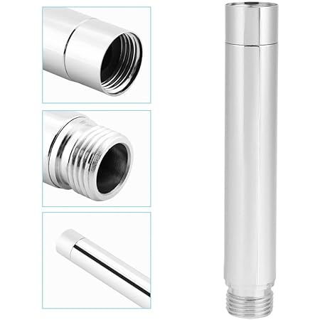 4 Inch Shower Extension Tube Stainless Steel Round Shower Pipe Chrome ...