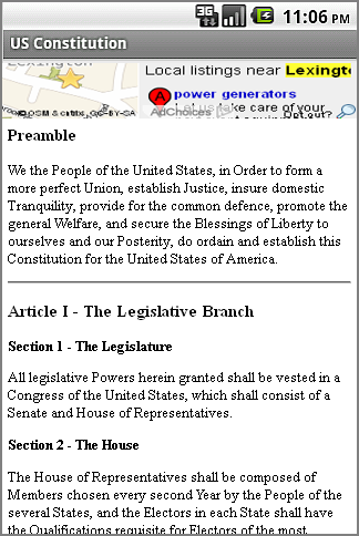 US Constitution - App on Amazon Appstore